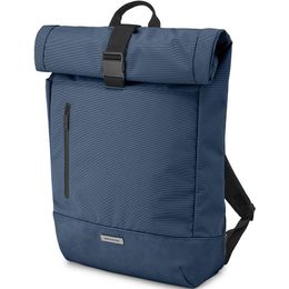 Moleskine Rucksack METRO ROLLTOP 32,0 x 13,0 x 50,0 cm saphirblau 30,0 l