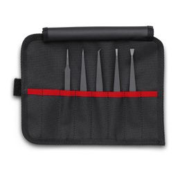 Knipex 92 00 05 ESD Kunststoffpinzetten-Set ESD 5-teilig 90 mm)
