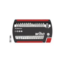 wiha Bit Set XLSelector Sicherheitsbits Standard 25 mm gemischt 31-tlg. 1/4", Tri-Wing/Spanner/Innensechskant mit Bohrung/Torq-Set/TX mit Loch/Innenvi (29417)