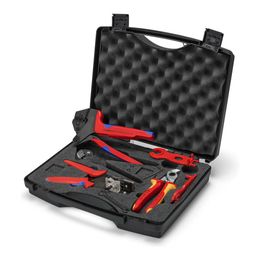 Knipex 97 91 04 V01 Werkzeugkoffer f&uuml;r Photovoltaik f&uuml;r Solar-Steckverbinder MC4&reg; 7-teilig )
