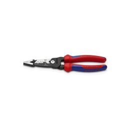 Knipex 13 72 200 ME Multifunktions-Elektrikerzange metrisches Modell mit Mehrkomponenten-H&uuml;llen schwarz atramentiert 200 mm)