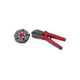 Knipex 97 33 03 MultiCrimp&reg; Crimpzange mit Wechselmagazin mit Mehrkomponenten-H&uuml;llen br&uuml;niert 250 mm)