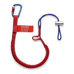 Knipex 00 50 12 T BK Fangleine mit fixiertem Materialkarabiner Zur Werkzeug-Absturzsicherung 900 mm)