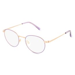 Fielmann BD 577 CL LISA Brille Teenager | Fassung: Vollrand, Panto, Gold Violett