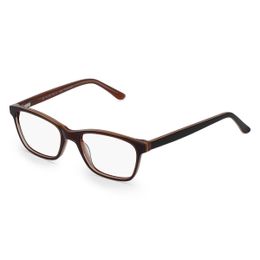 Fielmann OL 002 FLEX CL Brille Teenager | Fassung: Vollrand, Quadratisch, Braun Orange