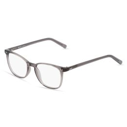 Fielmann JIL 020 CL Brille Teenager | Fassung: Vollrand, Panto, Grau Transparent