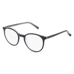Fielmann ABC 091 CL MAXIME Brille Teenager | Fassung: Vollrand, Panto, Schwarz Blau