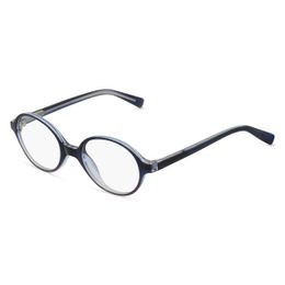 Fielmann BD 490 CL Brille Teenager | Fassung: Vollrand, Rund, Blau Grau