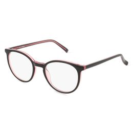 Fielmann ABC 091 CL MAXIME Brille Teenager | Fassung: Vollrand, Panto, Schwarz Pink