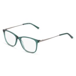 Fielmann LN 029 CL Brille Teenager | Fassung: Vollrand, Quadratisch, Gr&uuml;n Transparent