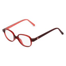 Fielmann JIL 017 CL Brille Unisex | Fassung: Vollrand, Panto, Rot