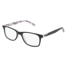 Nike 5549 Brille Teenager | Fassung: Vollrand, Quadratisch, Schwarz Grau