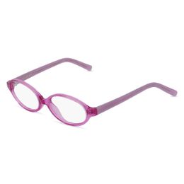 Fielmann BD 489 CL Brille Teenager | Fassung: Vollrand, Oval, Pink Transparent