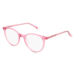 Fielmann ABC 091 CL MAXIME Brille Teenager | Fassung: Vollrand, Panto, Pink Transparent