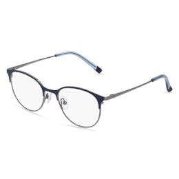 Fielmann BD 516 CL Brille Teenager | Fassung: Vollrand, Panto, Gun Blau