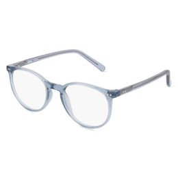 Fielmann JIL 019 CL Brille Teenager | Fassung: Vollrand, Panto, Blau Transparent
