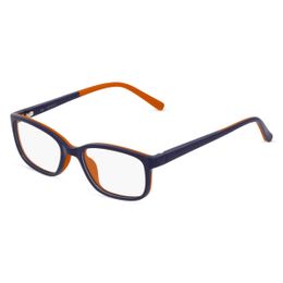 Fielmann DT 011 CL Brille Teenager | Fassung: Vollrand, Quadratisch, Blau Orange