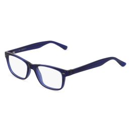 Fielmann BD 487 CL Brille Teenager | Fassung: Vollrand, Quadratisch, Blau Transparent