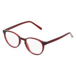 Fielmann JIL 009 CL Brille Teenager | Fassung: Vollrand, Panto, Bordeaux Transparent