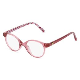 Fielmann JIL 018 CL Brille Teenager | Fassung: Vollrand, Panto, Rose Transparent