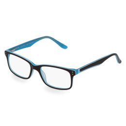 Fielmann LD 003 FLEX CL Brille Teenager | Fassung: Vollrand, Quadratisch, Braun Blau