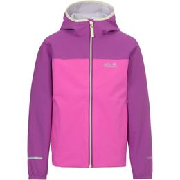 Jack Wolfskin ADVENTURETRIBE 2L Regenjacke Kinder - Gr&ouml;&szlig;e 128 - lila