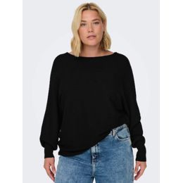 Only sheego Gro&szlig;e Gr&ouml;&szlig;en Strickpullover, black, Gr&ouml;&szlig;e M - Damen