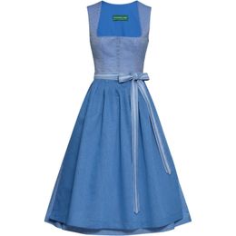Country Line Midi-Dirndl mit Jacquard-Mieder Mittelblau (Gr&ouml;&szlig;e: 46)