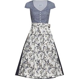 FELICITAS Midi-Dirndl Deliana Bleu/Marine (Gr&ouml;&szlig;e: 34)
