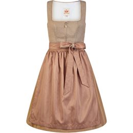 Spieth & Wensky Spieth & Wensky Midi-Jacquard-Dirndl Hornklee Braun/Taupe (Gr&ouml;&szlig;e: 36)