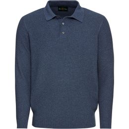 Alan Paine Polo-Strickpullover Aldsworth Denim (Gr&ouml;&szlig;e: 46)