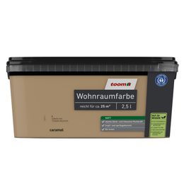 toom Wohnraumfarbe caramel matt 2,5 l
