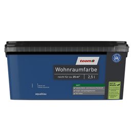 toom Wohnraumfarbe aquablau matt 2,5 l