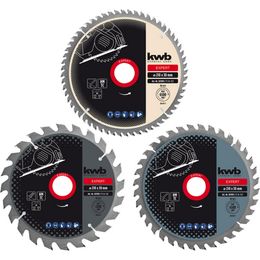 kwb Kreiss&auml;geblatt-Set &Oslash; 210 x 30 mm 3-teilig
