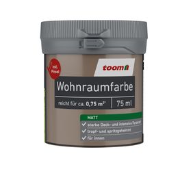 toom Wohnraumfarbe toffee matt 75 ml