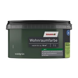 toom Wohnraumfarbe waldgr&uuml;n matt 1 l