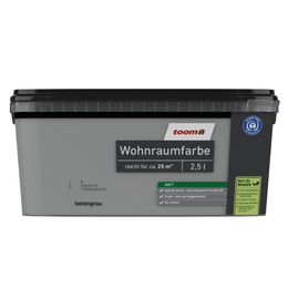 toom Wohnraumfarbe betongrau matt 2,5 l