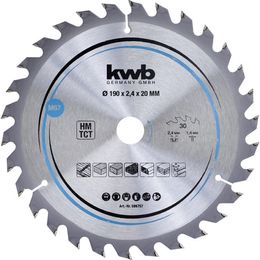 kwb Handkreiss&auml;geblatt &Oslash; 190 x 2,4 x 20 mm