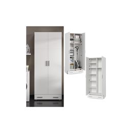 VICCO Universalschrank Mehrzweckschrank B&uuml;roschrank Ingo Wei&szlig; 2 T&uuml;ren Schublade