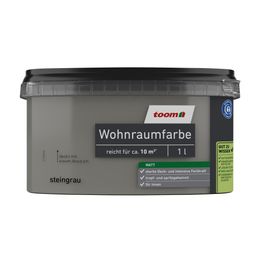 toom Wohnraumfarbe steingrau matt 1 l