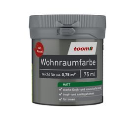toom Wohnraumfarbe salbeigr&uuml;n matt 75 ml