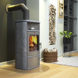 Accente International Kaminofen 'Montreal 2.0 GTS' anthrazit/grau 6 kW