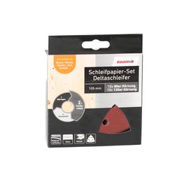 toom Schleifpapier-Set &Oslash; 105 mm, K 80/120, 20 St&uuml;ck