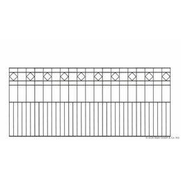 deutsche zauntechnik Zaunsystem-Set 'Residenz klassik Turin' anthrazitgrau 400 x 80 cm