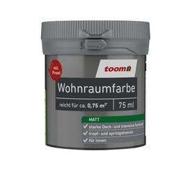 toom Wohnraumfarbe grau matt 75 ml