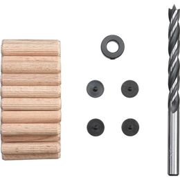 kwb Holzbohrer- und D&uuml;bel-Set &Oslash; 8 mm, 31-teilig