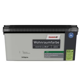 toom Wohnraumfarbe lichtgrau matt 2,5 l