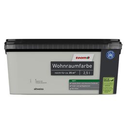 toom Wohnraumfarbe altwei&szlig; matt 2,5 l