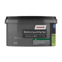 toom Wohnraumfarbe grau matt 1 l