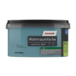 toom Wohnraumfarbe azurblau matt 1 l